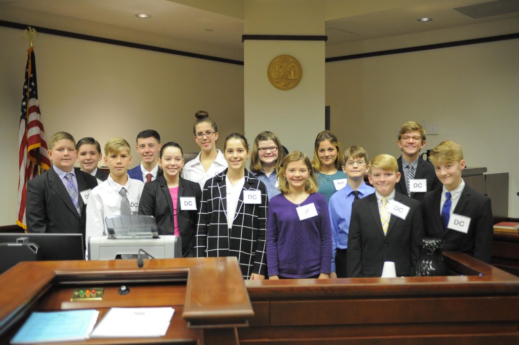 Middle School Mock Trial Team Heads to States - Bob Jones Academy